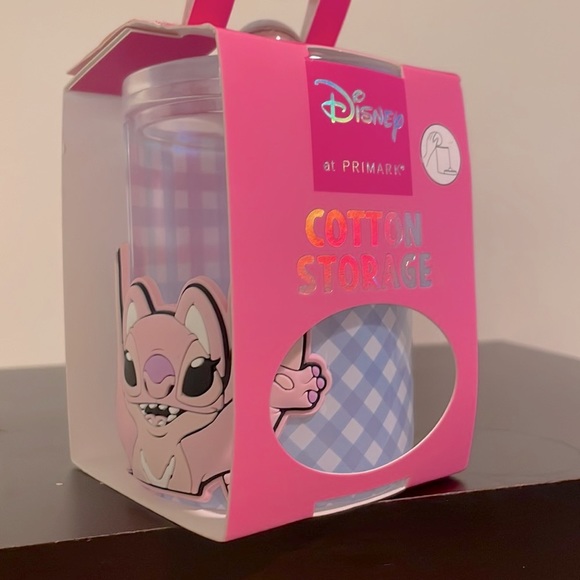 Disney | Makeup | Nwt Disney Stitch Cotton Roundqtip Storage Container ...
